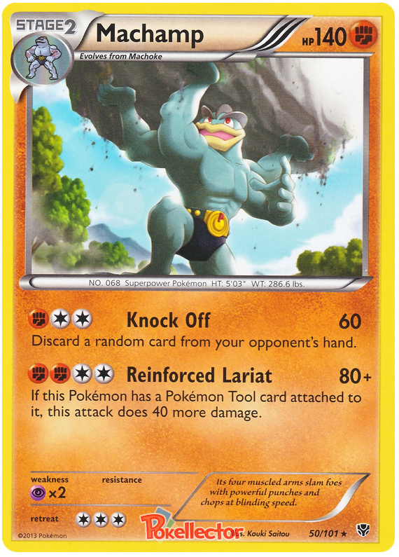 Machamp Plasma Blast 50 Pokemon Card Machamp Plasma Blast 50 Pokemon Card