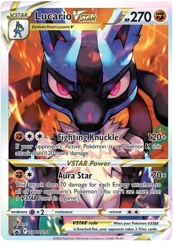Lucario VSTAR Sword Shield Promos 291 Pokemon Card