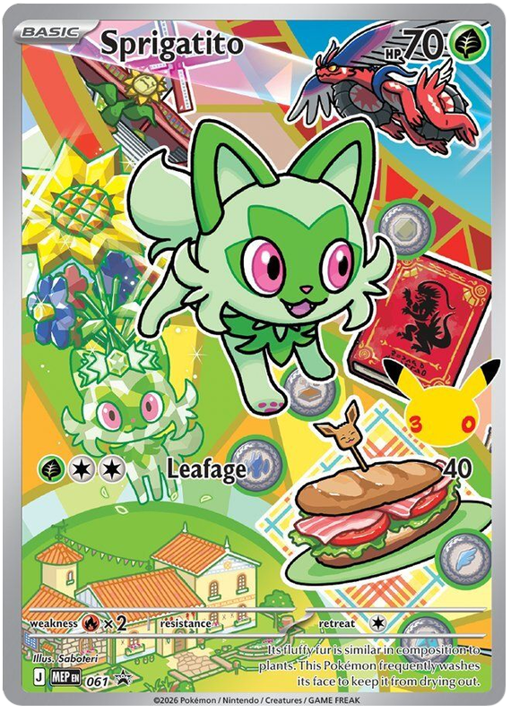 Sprigatito - Mega Evolution Black Star Promos #61 Pokemon Card